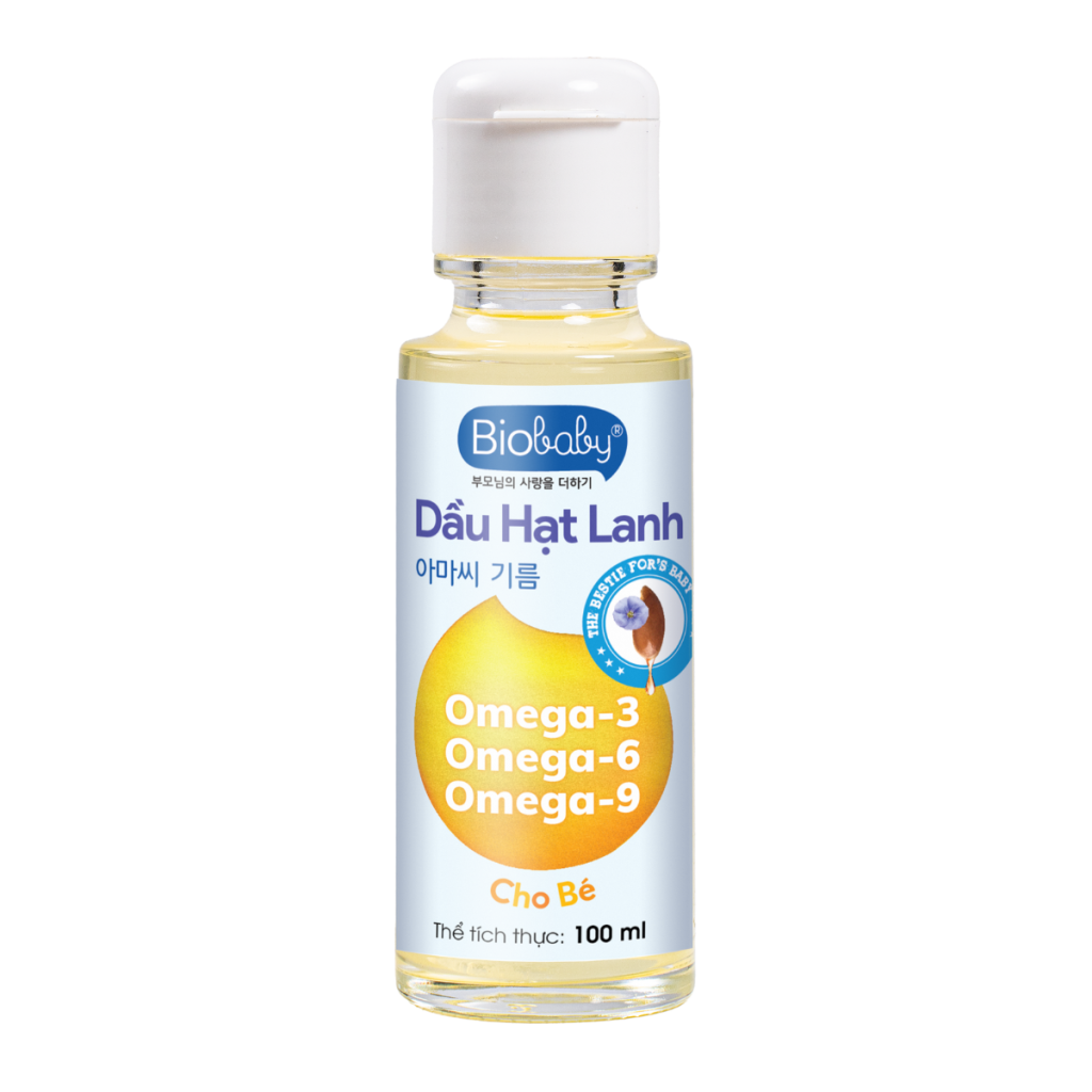 Dầu hạt lanh Biobaby 100ml cho bé từ 6 tháng tuổi
