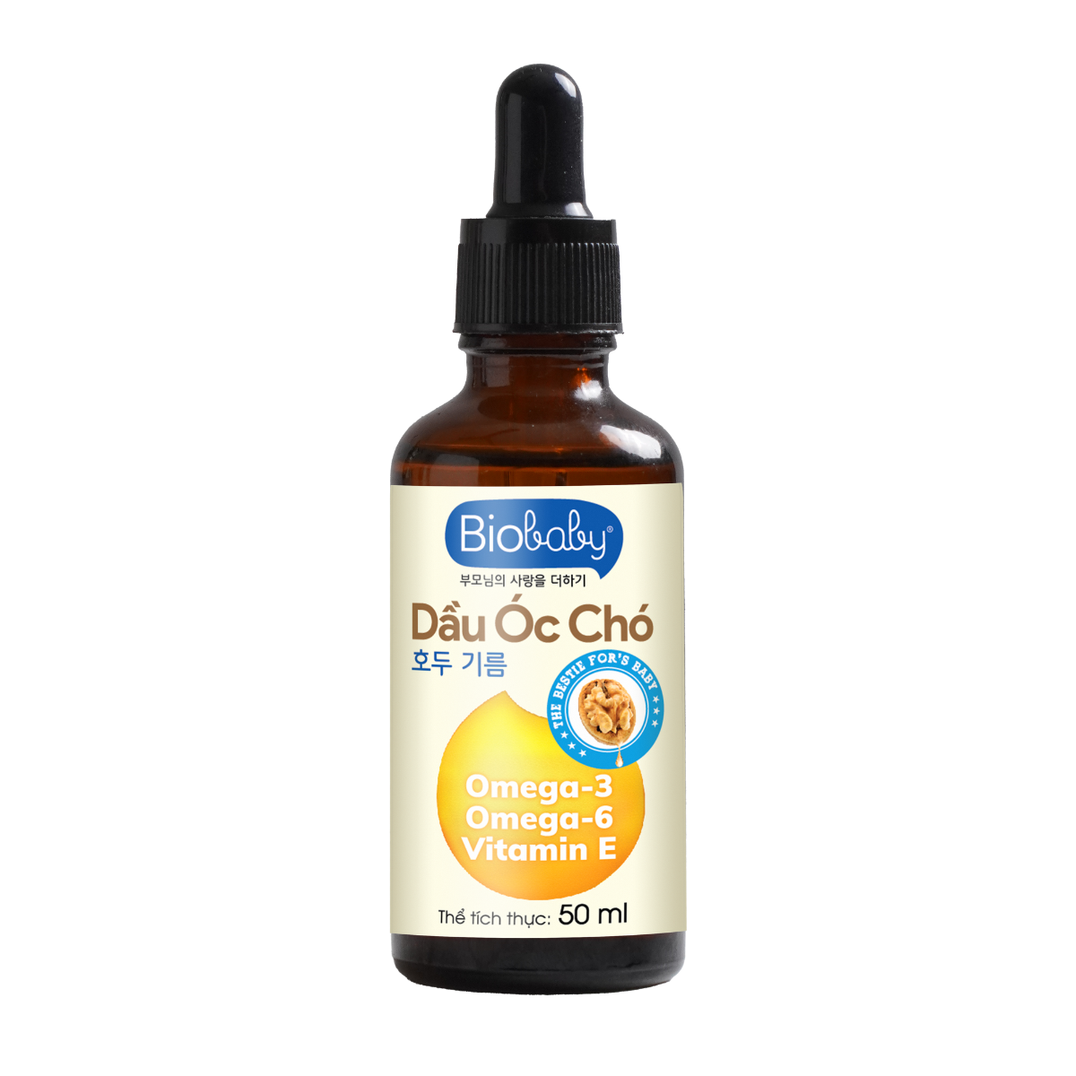 Dầu óc chó Biobaby 50ml cho bé từ 6 tháng tuổi